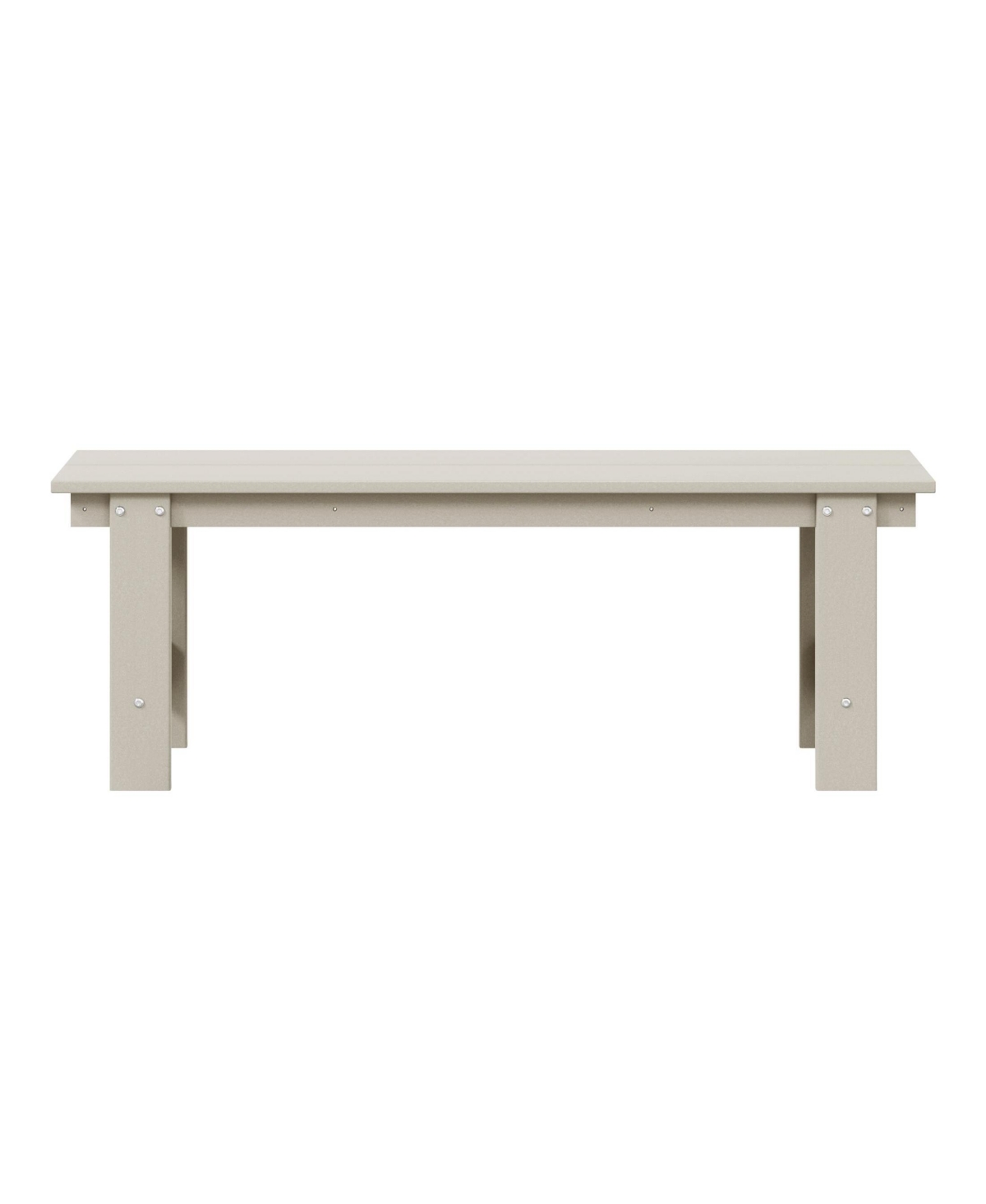 Click here for Outdoor Hdpe 48 Modern Backless Patio Bench - Sand prices