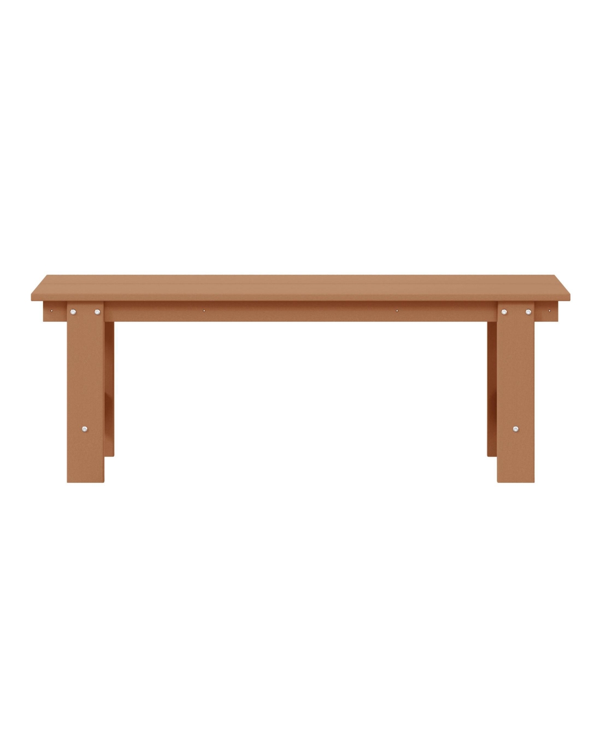 Click here for Outdoor Hdpe 48 Modern Backless Patio Bench - Teak prices