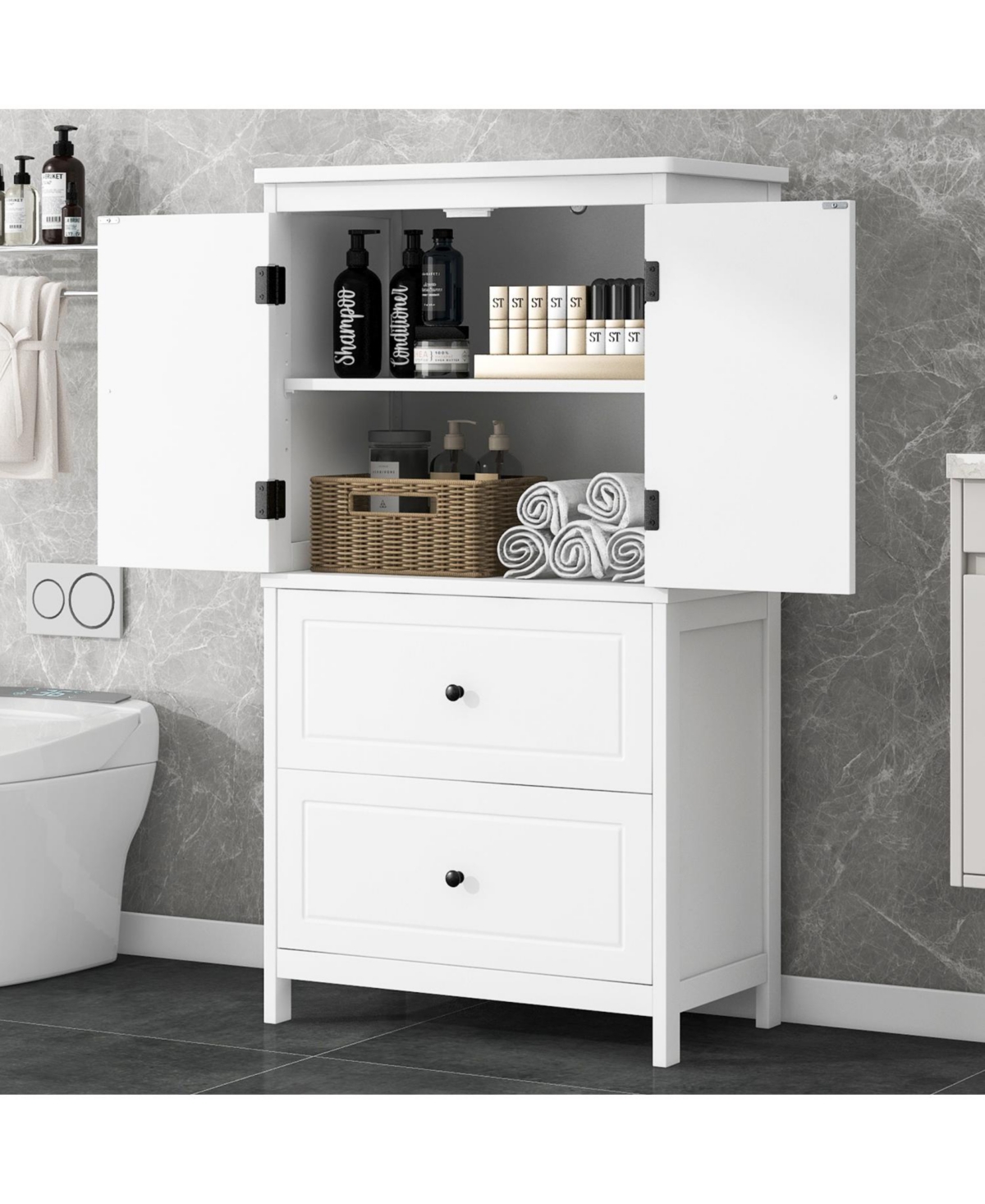 Click here for Bathroom Storage Cabinet  Cabinet with Two Doors a... prices