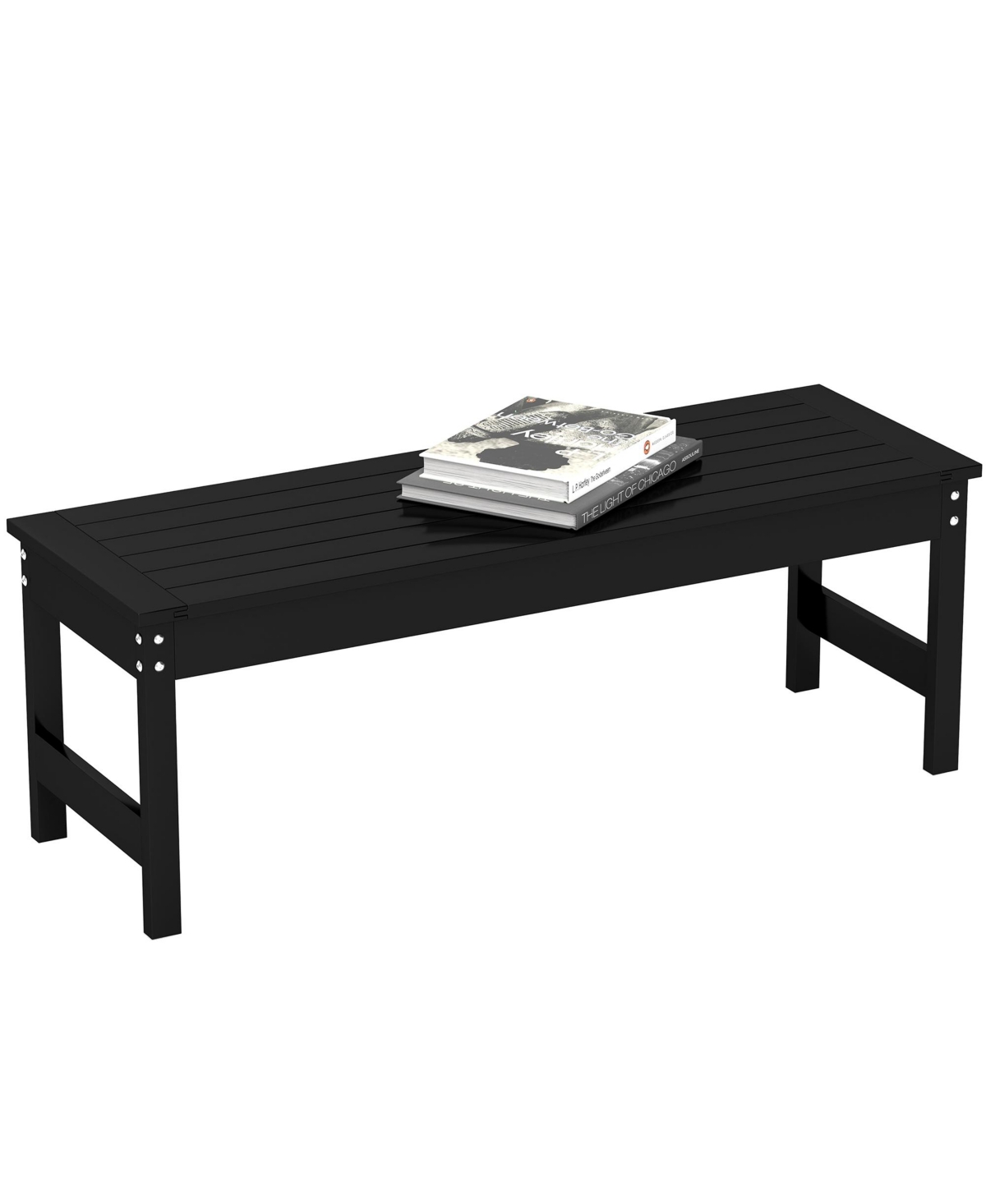 Click here for Outsunny 47" Hdpe Outdoor Bench  Backless Sla... prices