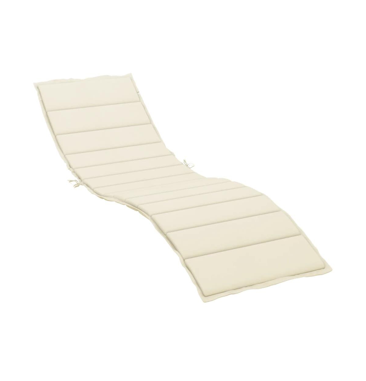 Click here for Sun Lounger Cushion Cream 78.7x23.6x1.2 Oxford Fab... prices