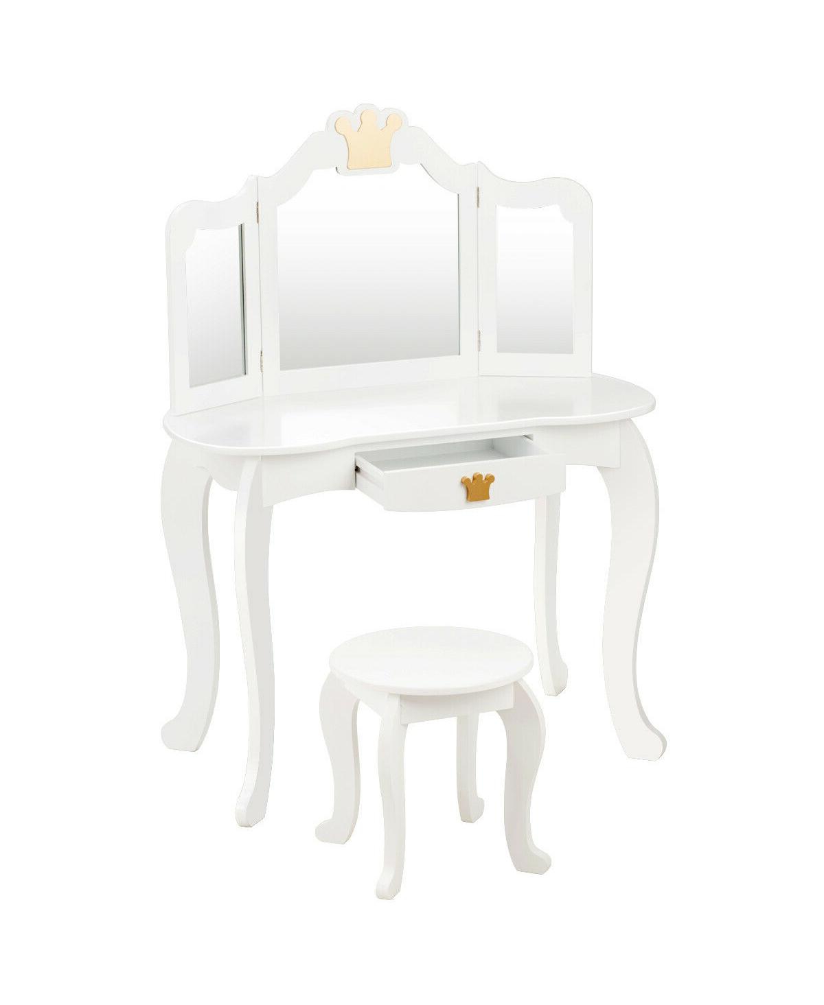 Click here for Kids Makeup Dressing Table with Tri-folding Mirror... prices