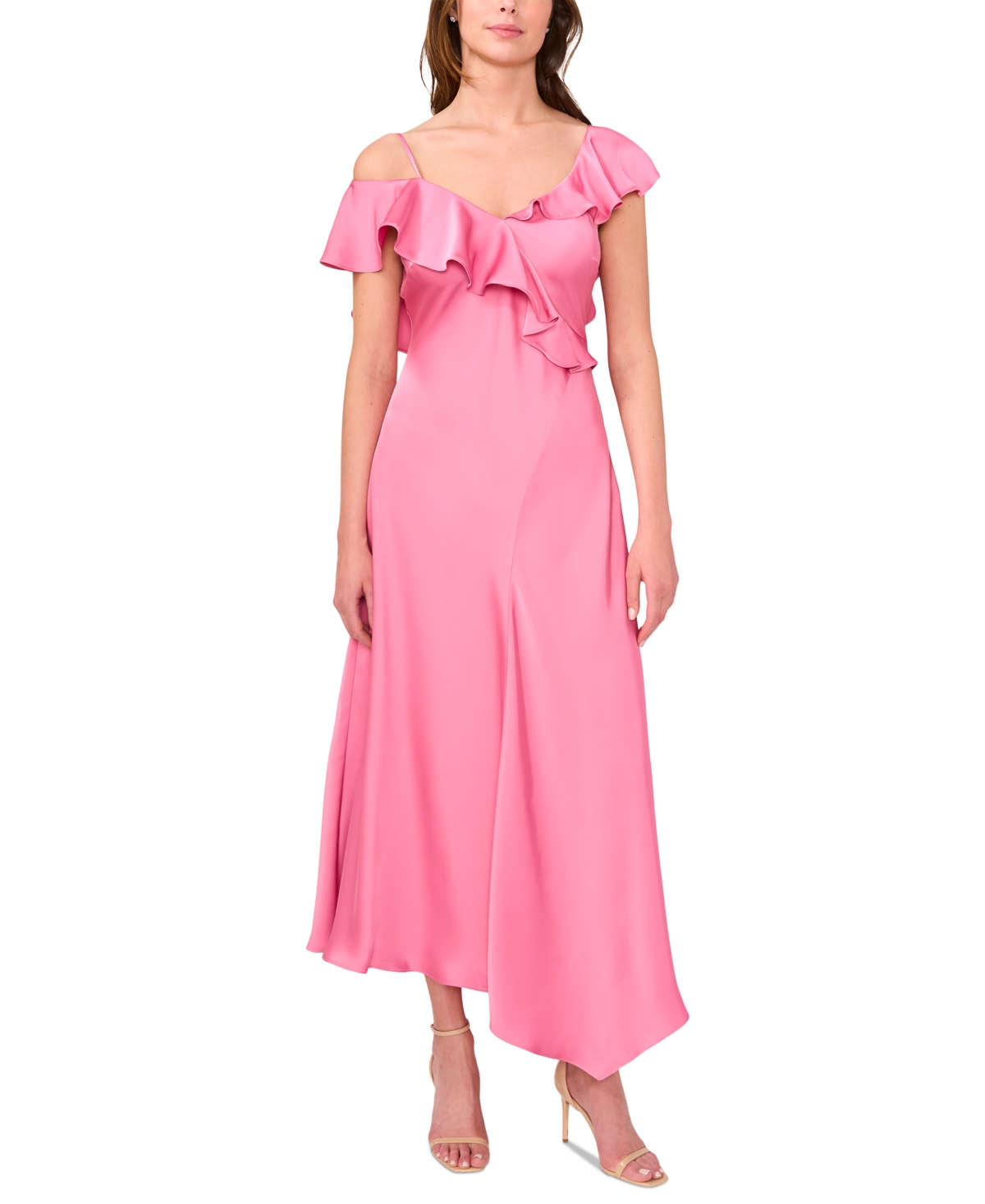 Click here for Parker Womens The Bridgette Ruffle-Trim Asymmetric... prices
