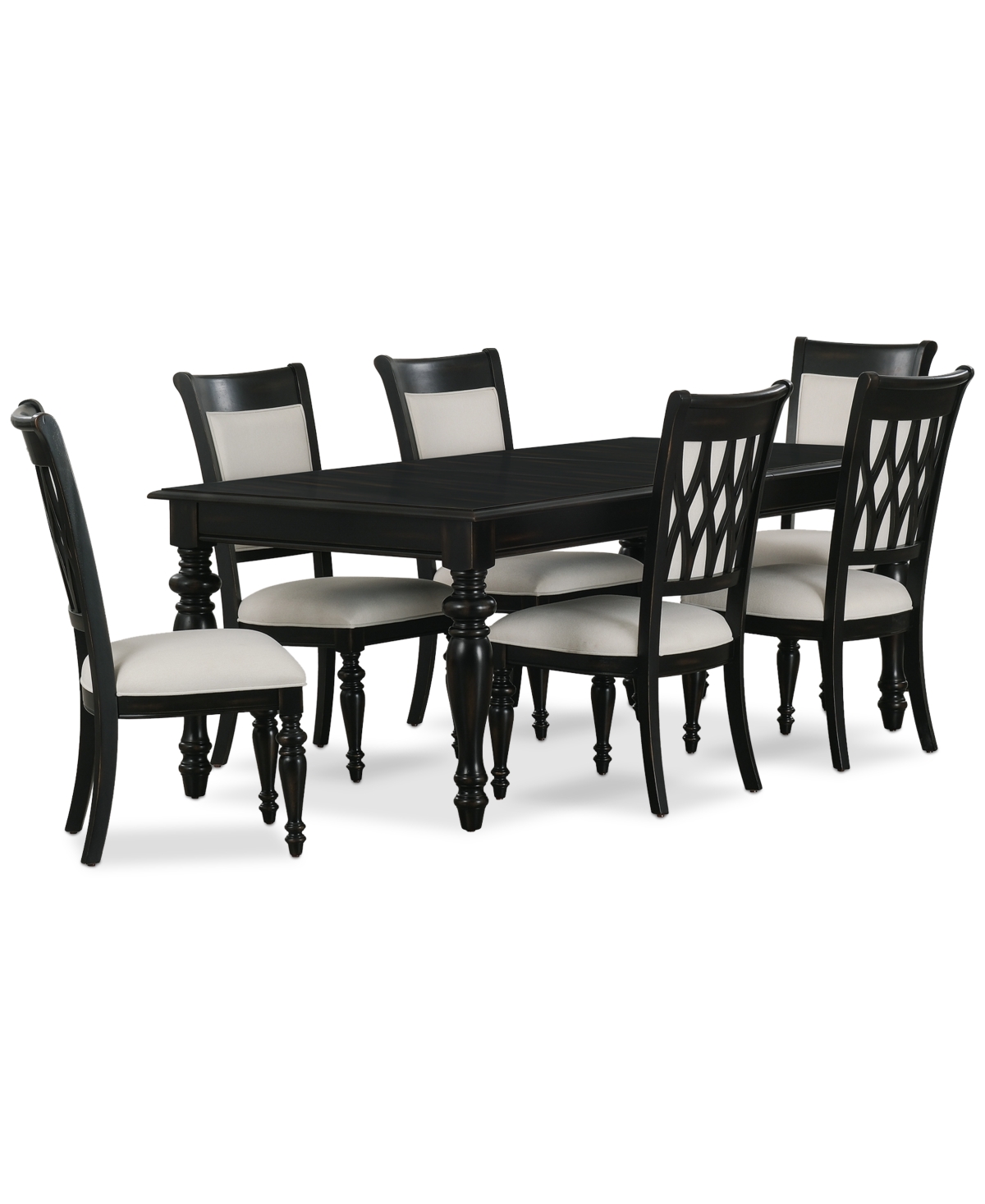 Click here for Daria 7-Pc. Dining Set (Rectangular Table & 6 Upho... prices