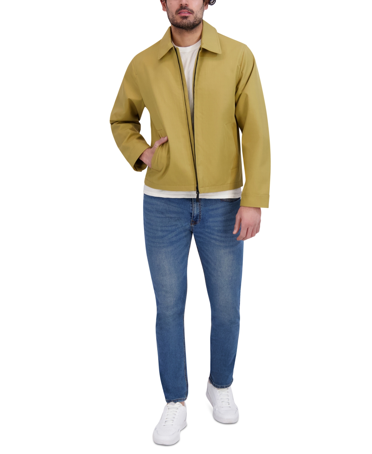 Click here for Robert Graham Mens Textured Full-Zip Water-Resista... prices