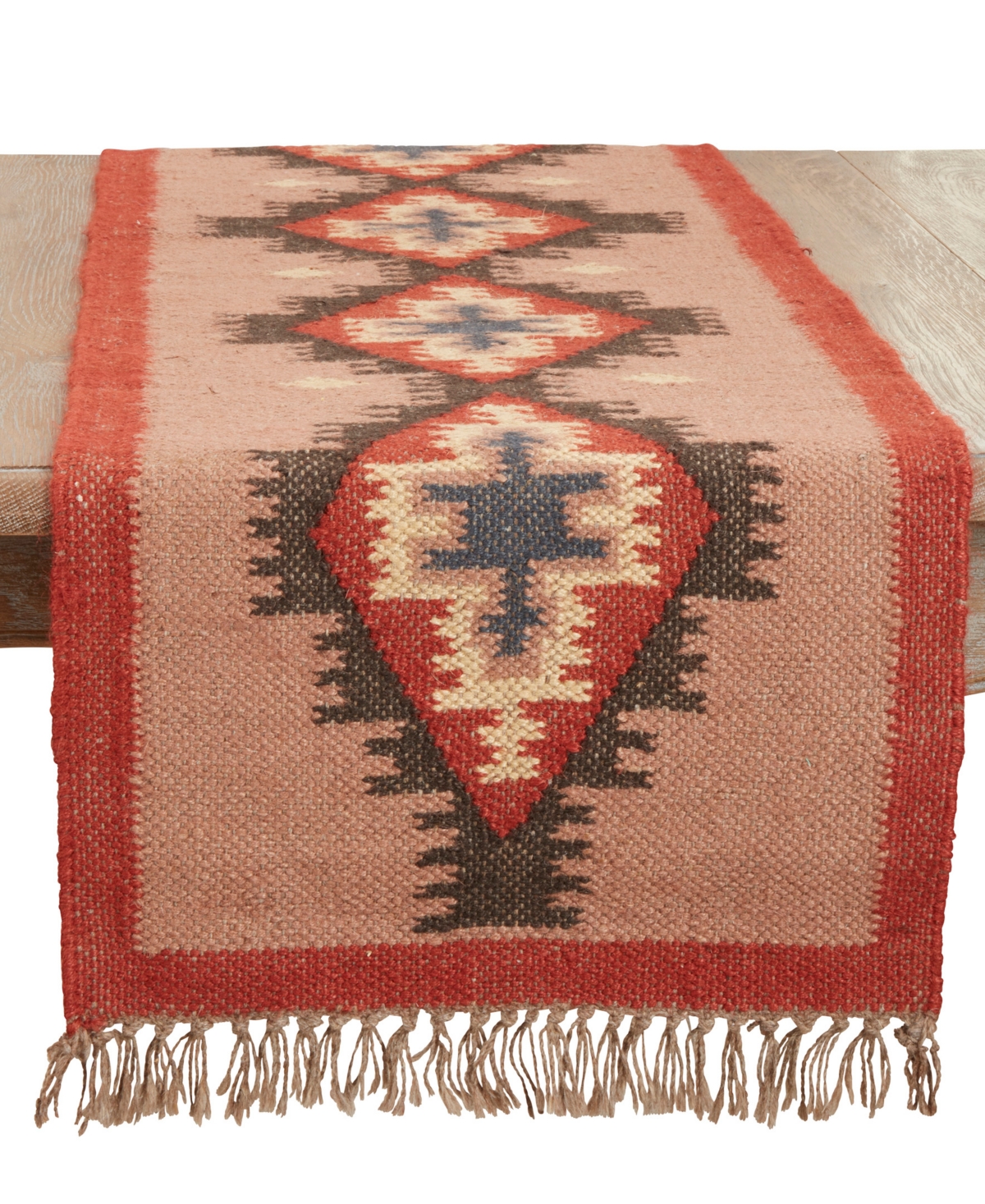 Click here for Saro Lifestyle Ethnic Weave Kilim Table Runner  16... prices
