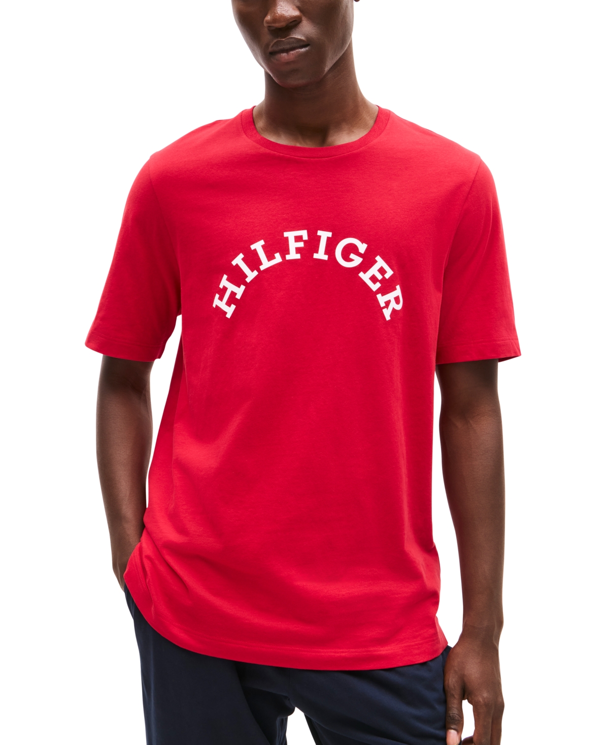 Click here for Tommy Hilfiger Mens Logo T-Shirt - Primary Red prices