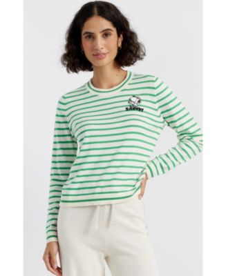 Chinti & Parker Women's Cotton Peanuts Racquet Club Sweater - Macy's
