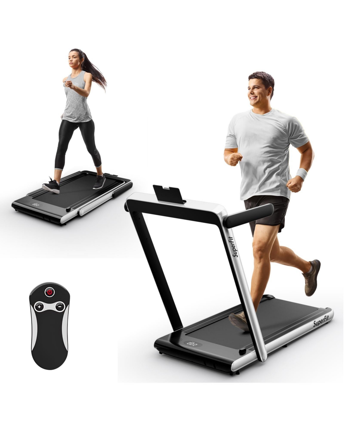 Click here for 2 in 1 Under Desk Treadmill  2.25HP Superfit Foldi... prices
