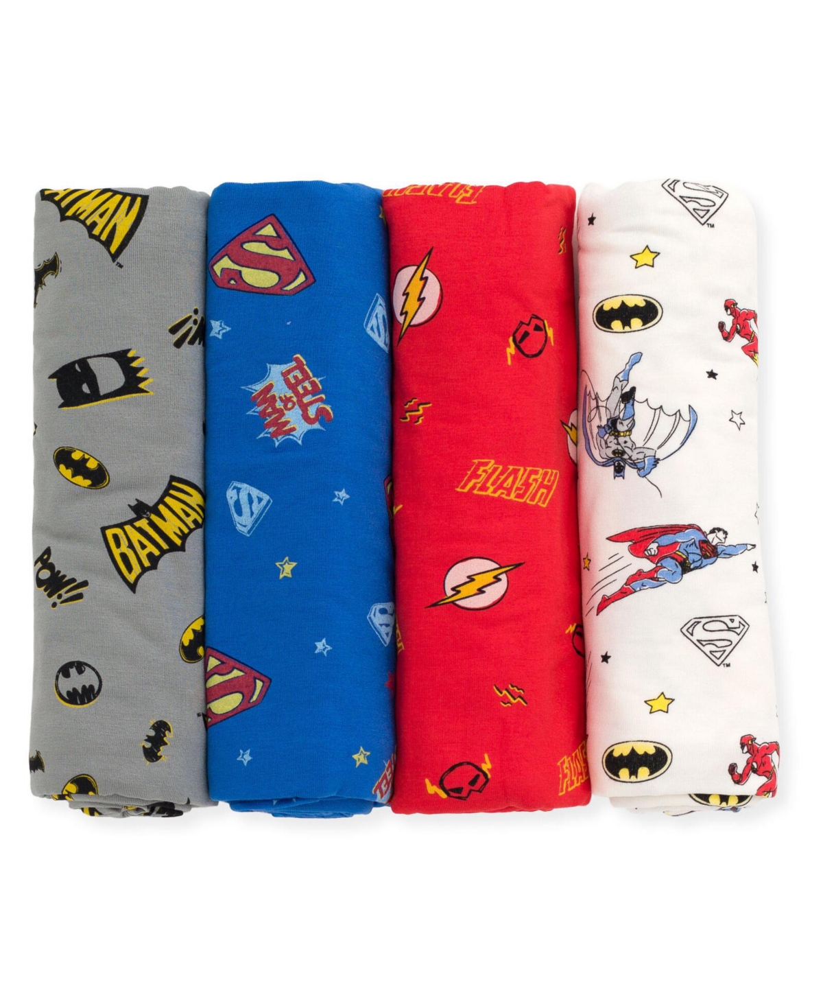 Click here for Justice League Dc Comics 4 Pack Swaddle Receiving... prices