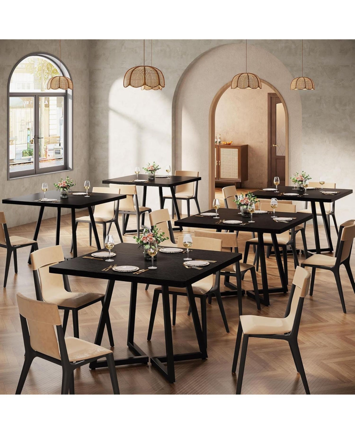 Click here for Tribesigns Square Dining Table Set of 6  31.5"... prices