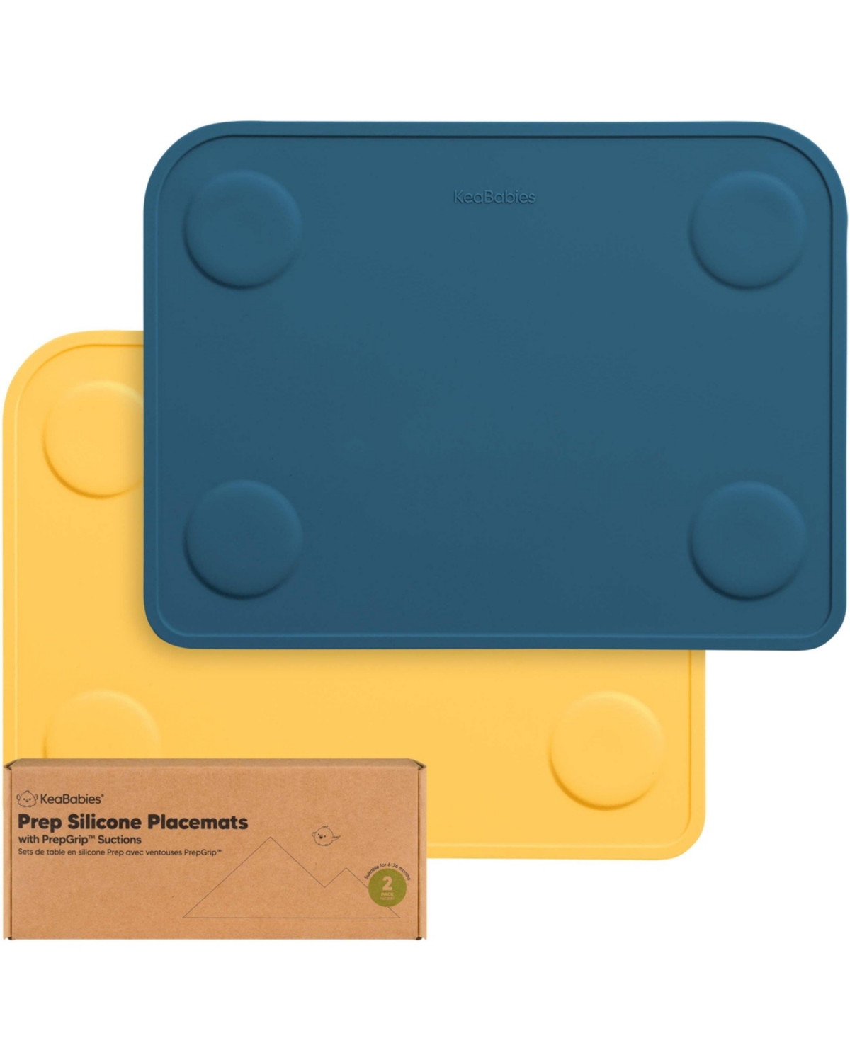 Click here for KeaBabies 2-Pack Prep Silicone Placemats for Toddl... prices