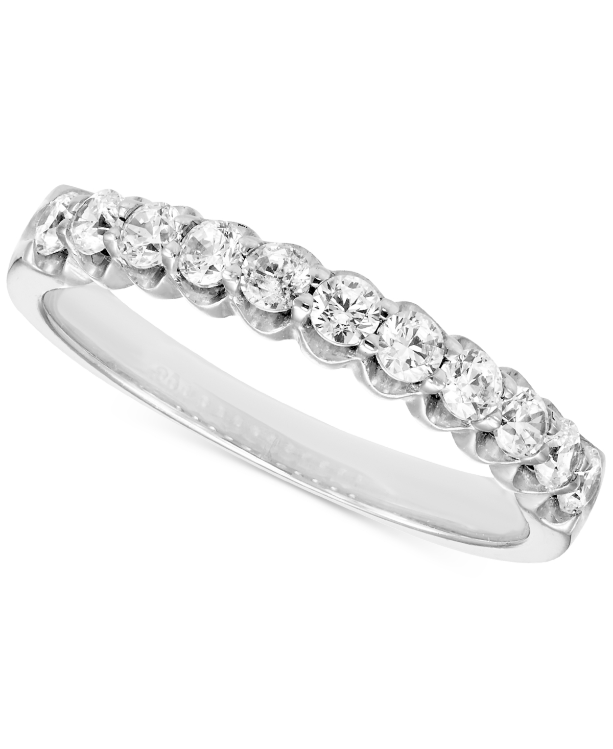Click here for Diamond Band (1/2 ct. t.w.) in 14k White Gold - Wh... prices