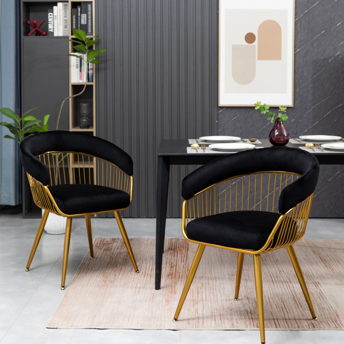 Click here for Dyhome Mid Century Dining Chair  Velvet Upholstere... prices