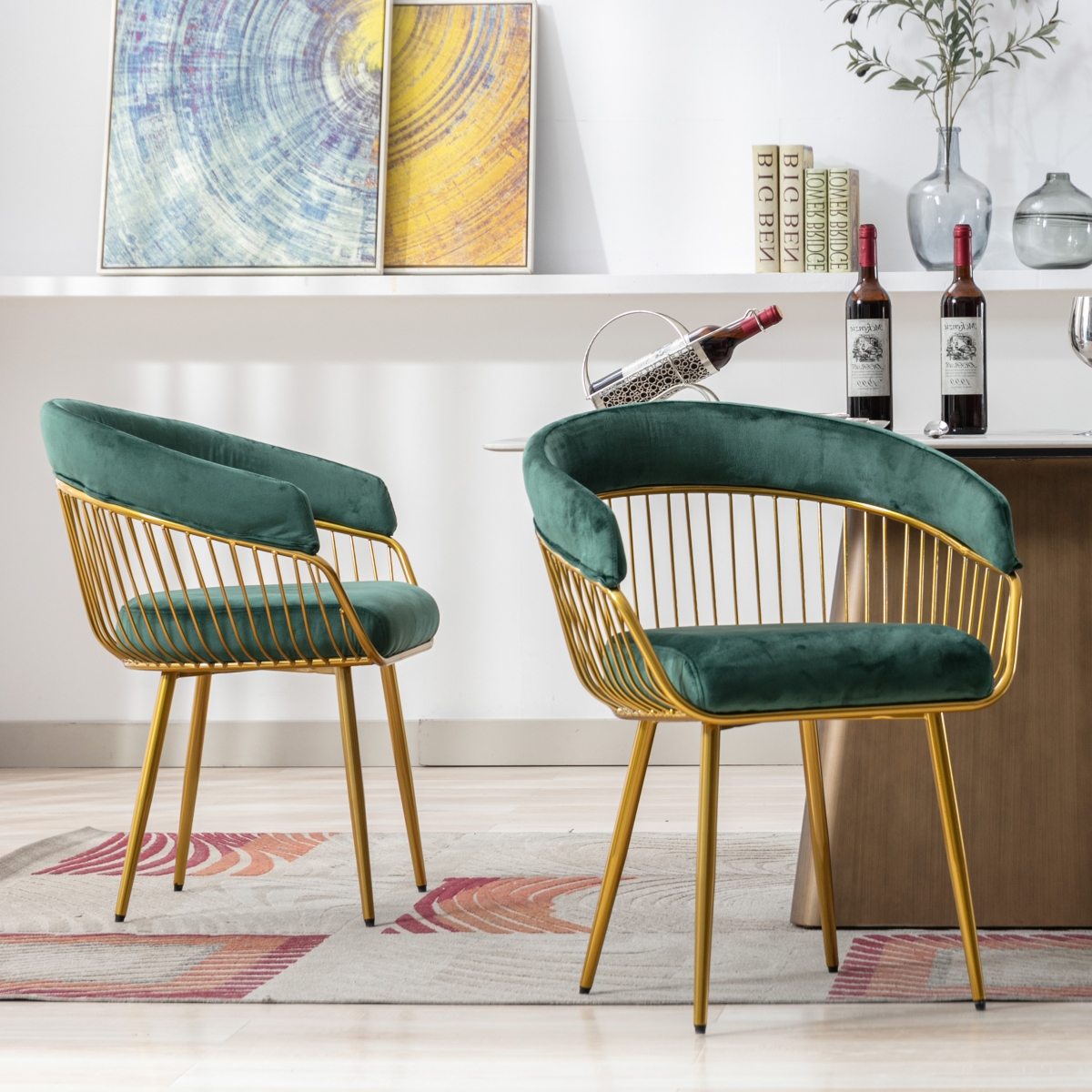 Click here for Dyhome Mid Century Dining Chair  Velvet Upholstere... prices