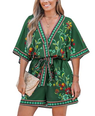 CUPSHE Women's Prairie Blossom Floral Romper - Macy's