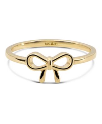 Click here for Devata Bow Ring In 14k Gold Size Approx. Grams prices