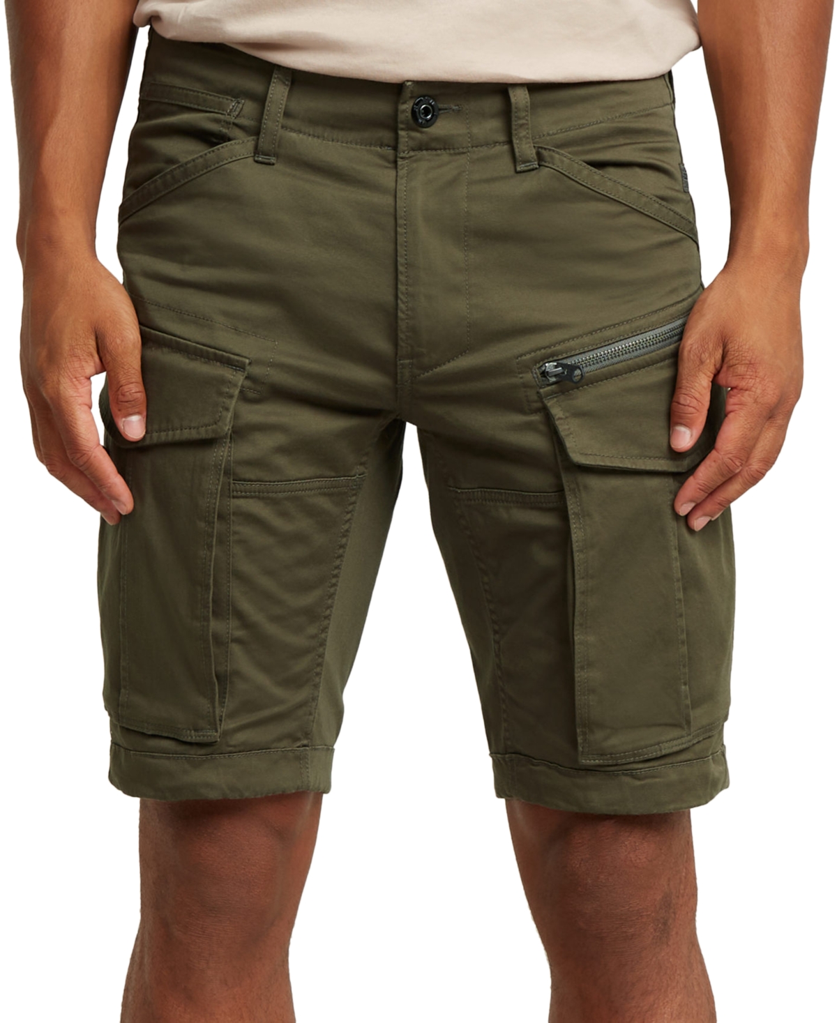 Click here for G-Star Raw Mens Rovic Zip 12 Cargo Shorts - Gs Gre... prices