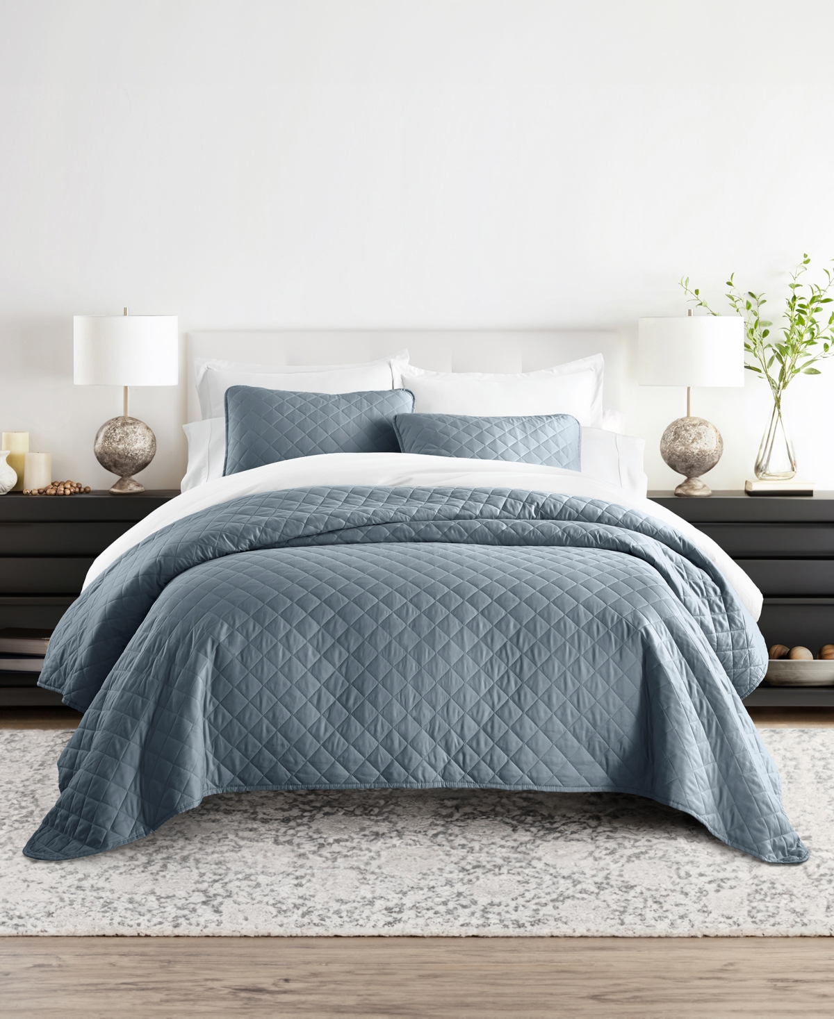 Click here for ienjoy Home Diamond Stitch 3-Pc. Lightweight Quilt... prices