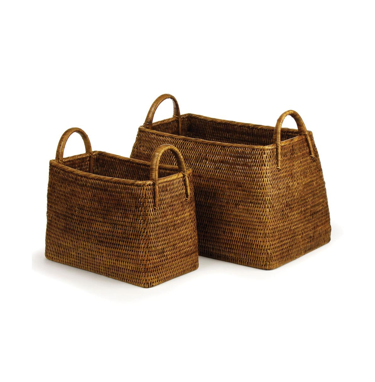 Click here for Burma Rattan Narrow Magazine Baskets  Set Of 2 prices