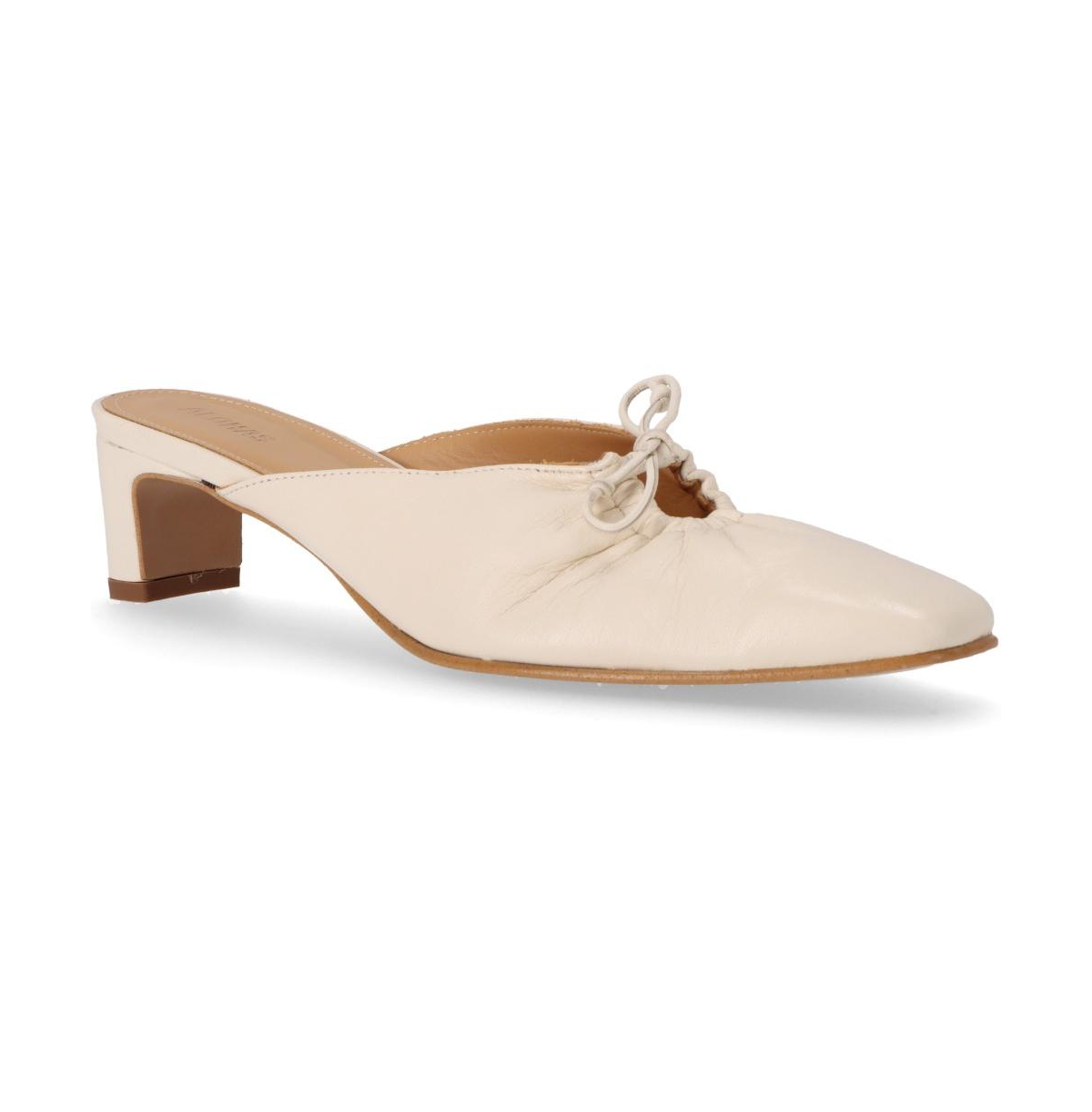 Click here for Amar Cream Leather Mules - Cream prices
