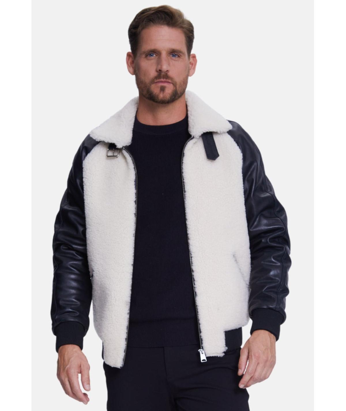 Click here for Furniq Uk Big & Tall Shearling Jacket  Silky Black... prices