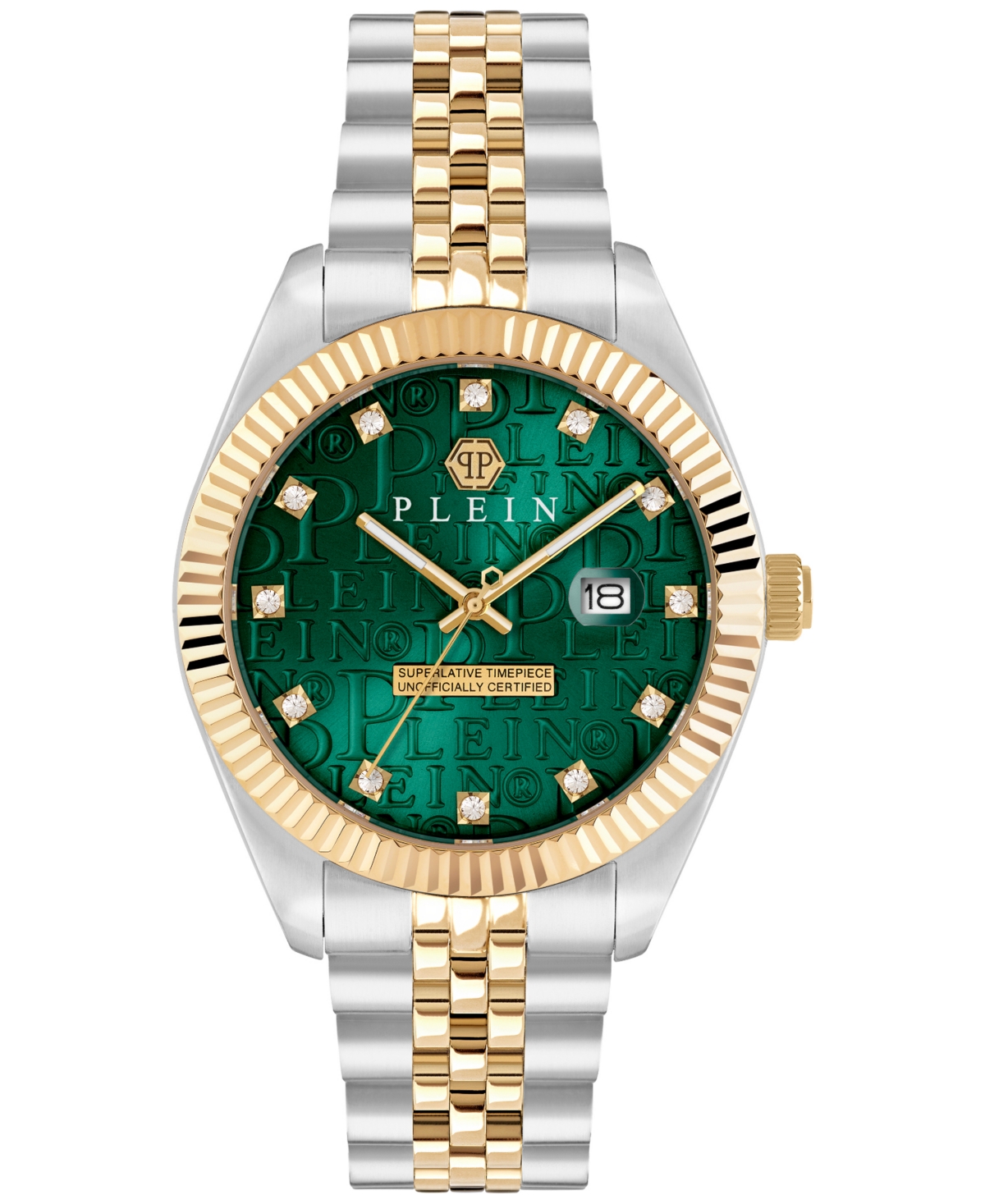 Click here for Philipp Plein Mens Date Superlative Two-Tone Stain... prices