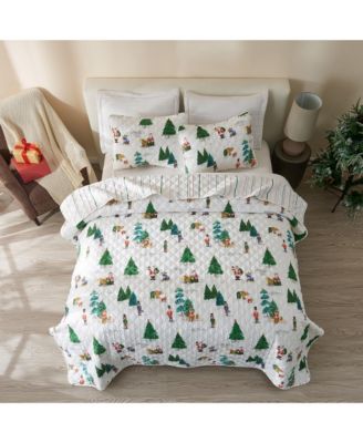 Click here for Linery Co. Holiday Printed Microfiber Quilt Set Wi... prices