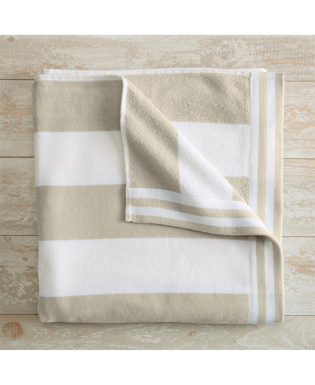 Click here for Linery & Co. 100 Cotton Velour Cabana Stripe Overs... prices
