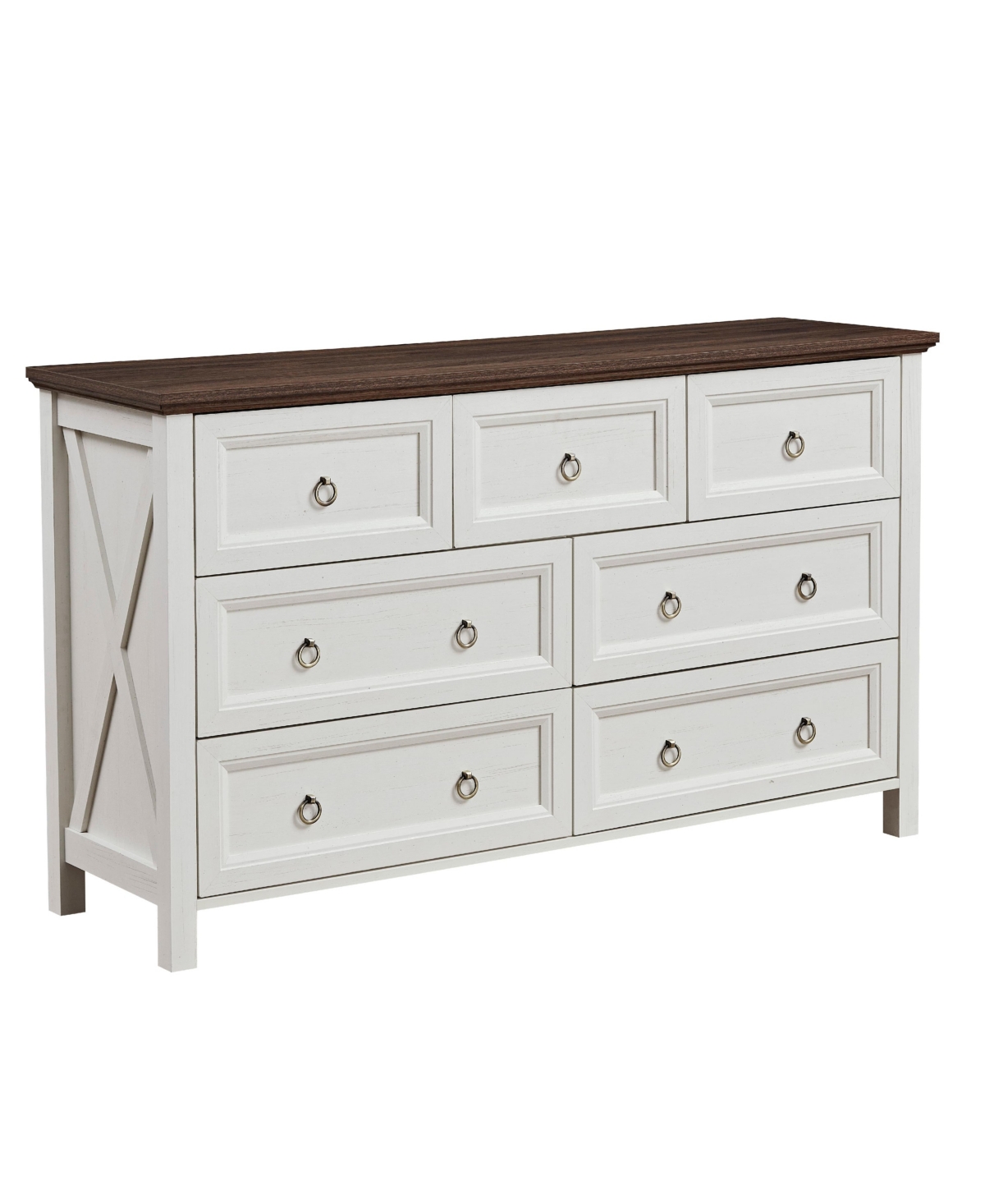 Click here for Farmhouse 7 Drawers Dresser for Bedroom  Wood Rust... prices