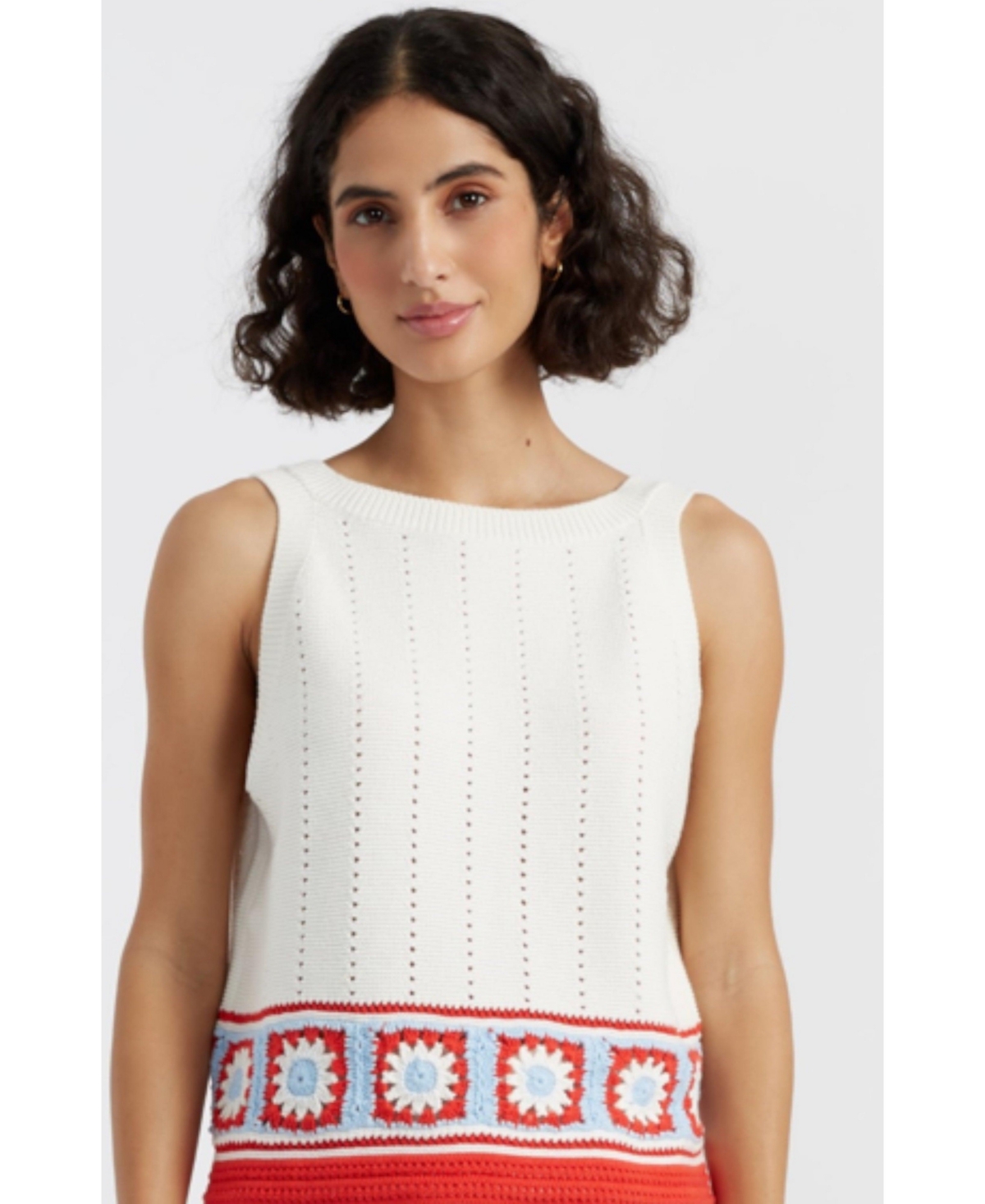 Click here for Chinti & Parker Womens Cotton Hand Crochet Vest -... prices