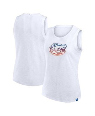 Fanatics Women's White Florida Gators Activate Slub Tank Top - Macy's