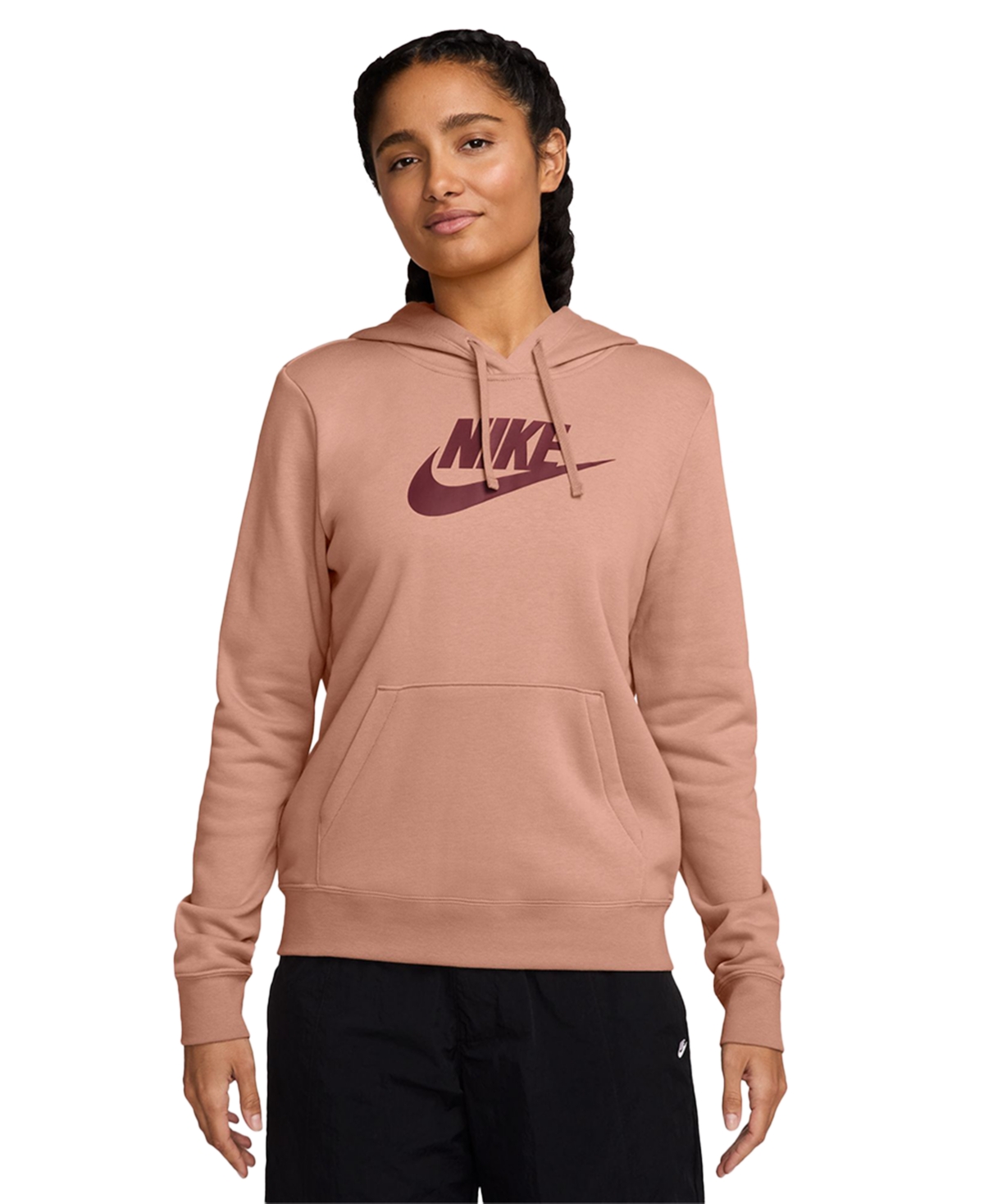 Click here for Nike Womens Sportswear Club Fleece Logo Pullover H... prices