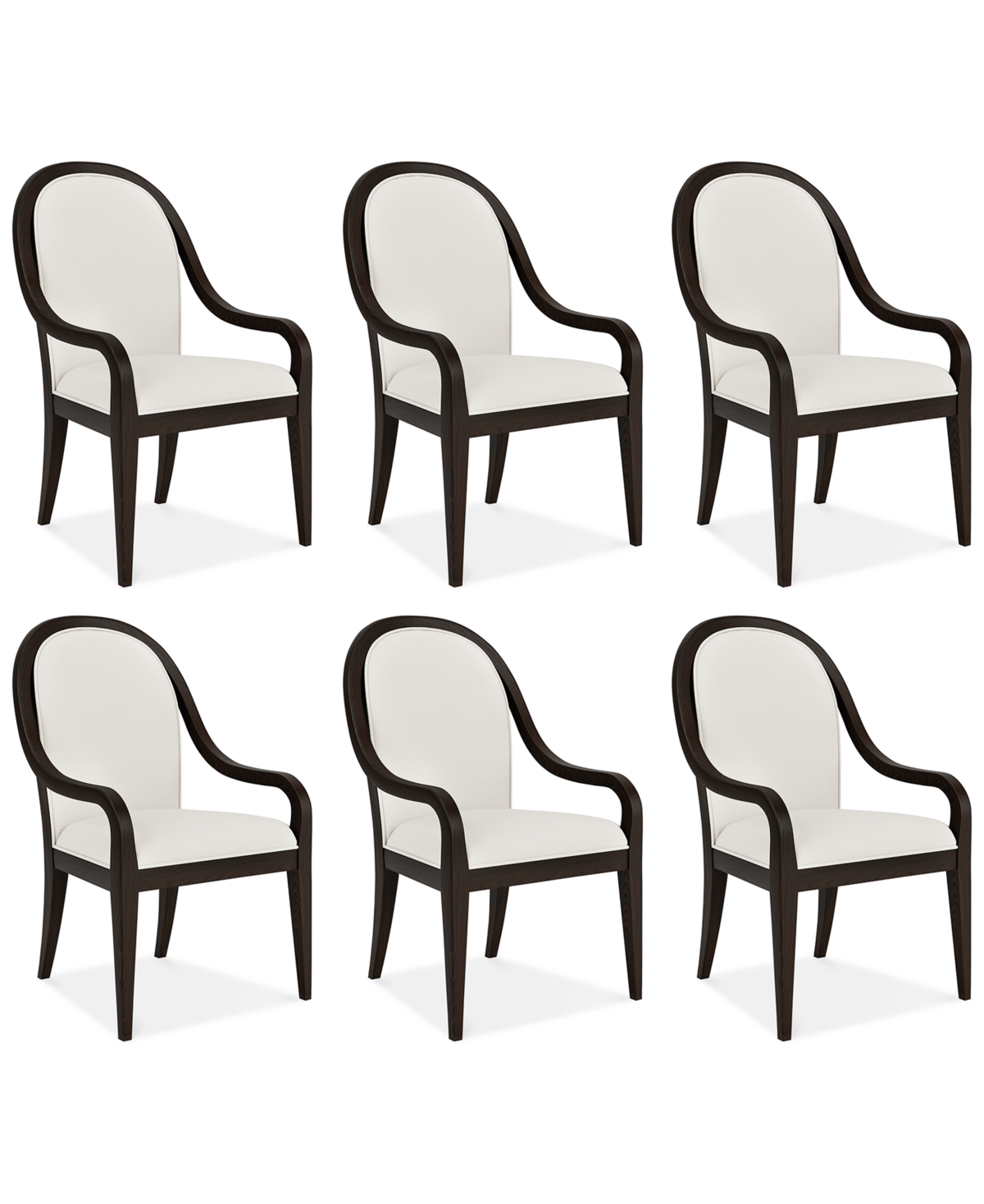 Click here for Mazen 6-Pc. Arm Chair Set - White prices