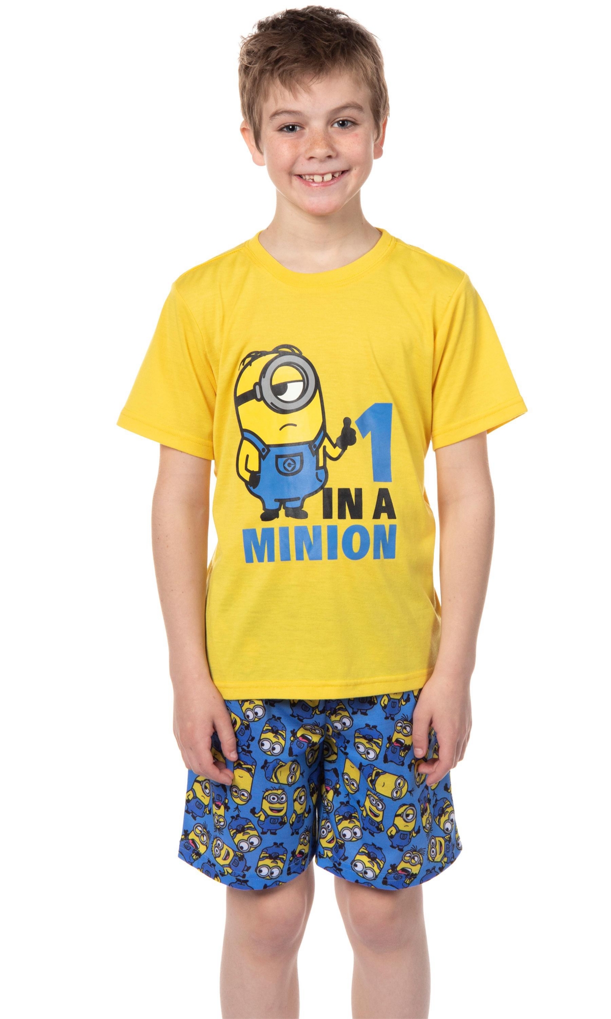 Click here for Despicable Me Boys Minions 1 In A Minion 2PC Pajam... prices