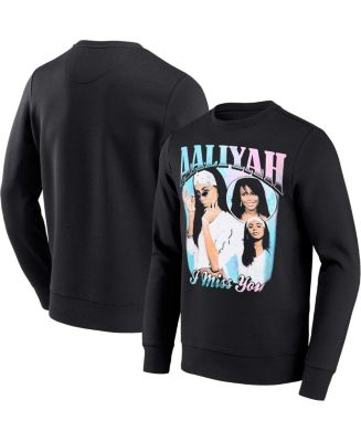 Philco’s Men's and Women's Aaliyah Black Graphic Pullover Sweatshirt ...