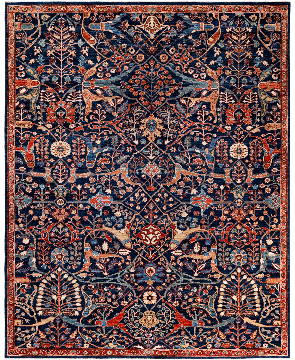 Adorn Hand Woven Rugs Serapi M1945 81x911 Area Rug - Blue