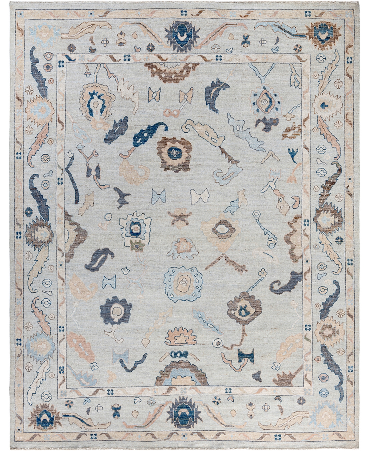 Click here for Adorn Hand Woven Rugs Colorful Oushak M1945 82x103... prices