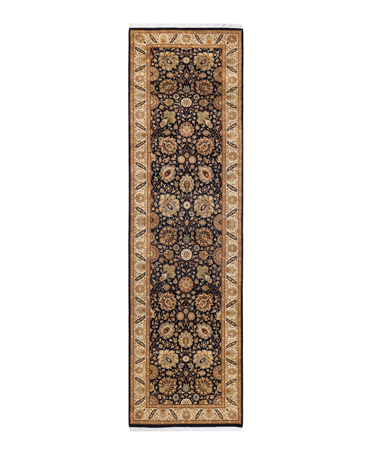 Adorn Hand Woven Rugs Mogul M1429 3x111 Runner Area Rug - Black