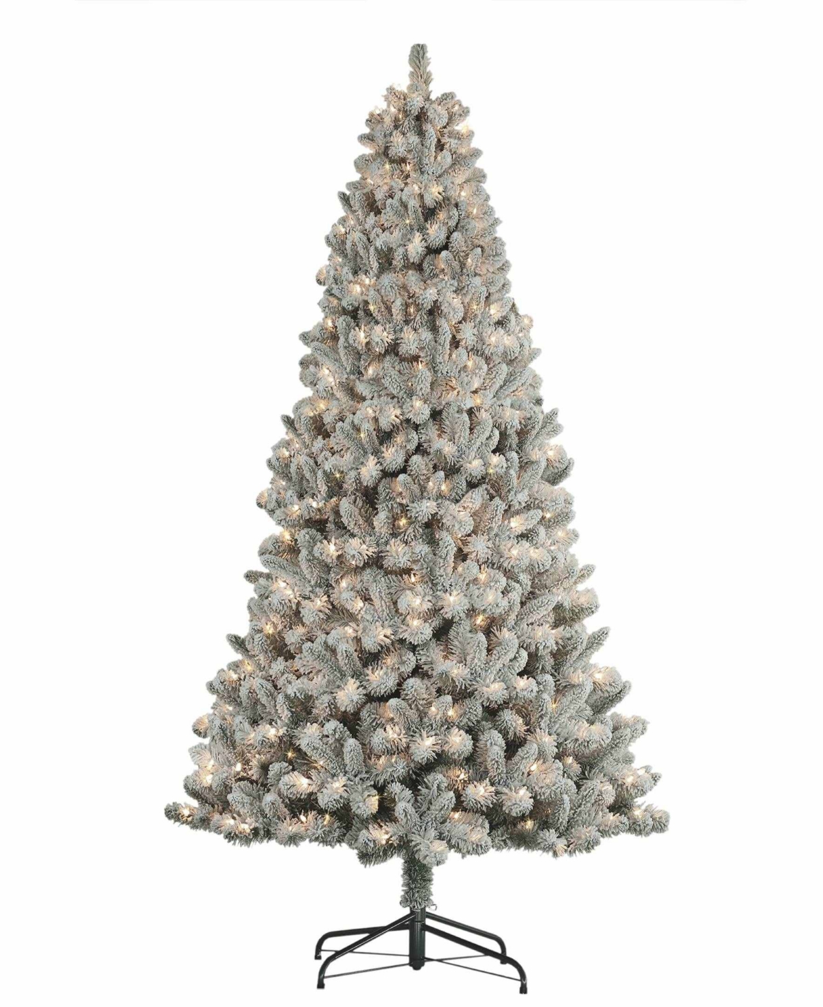 Click here for Puleo 7.5ft Flocked Vancouver Pine Artificial Chri... prices