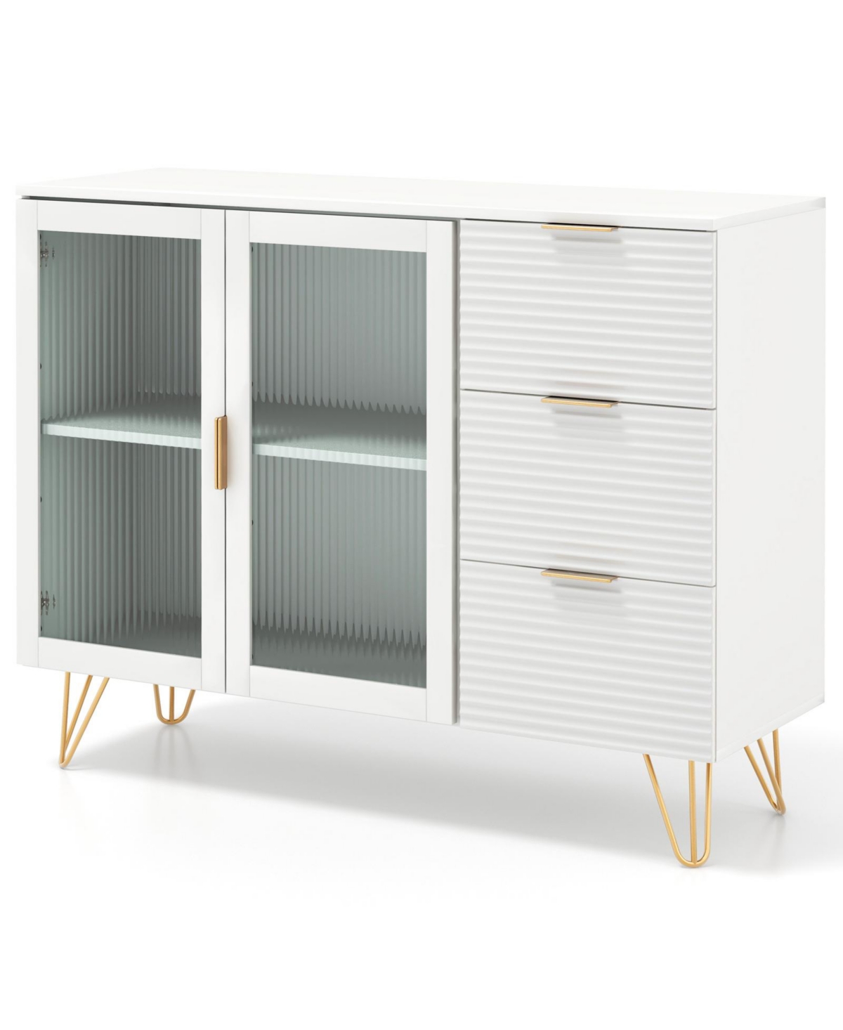Click here for Modern Sideboard Buffet Cabinet with 2 Doors and 3... prices