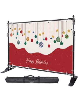 InstaHibit 8x8 ft Banner Stand Adjustable Telescopic Trade Show Display ...