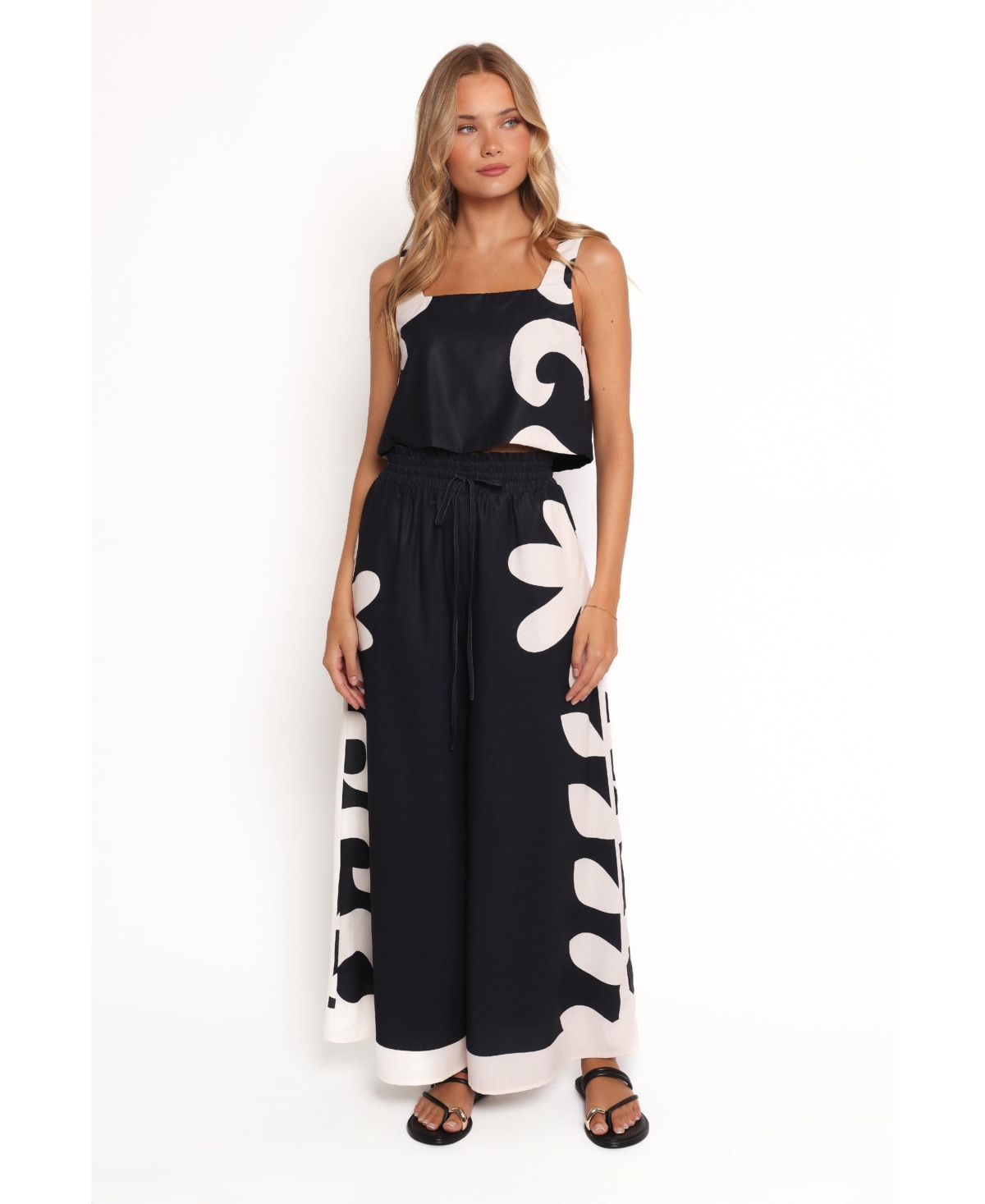 Click here for Petal and Pup Womens Timothy Pant Set - Black prices