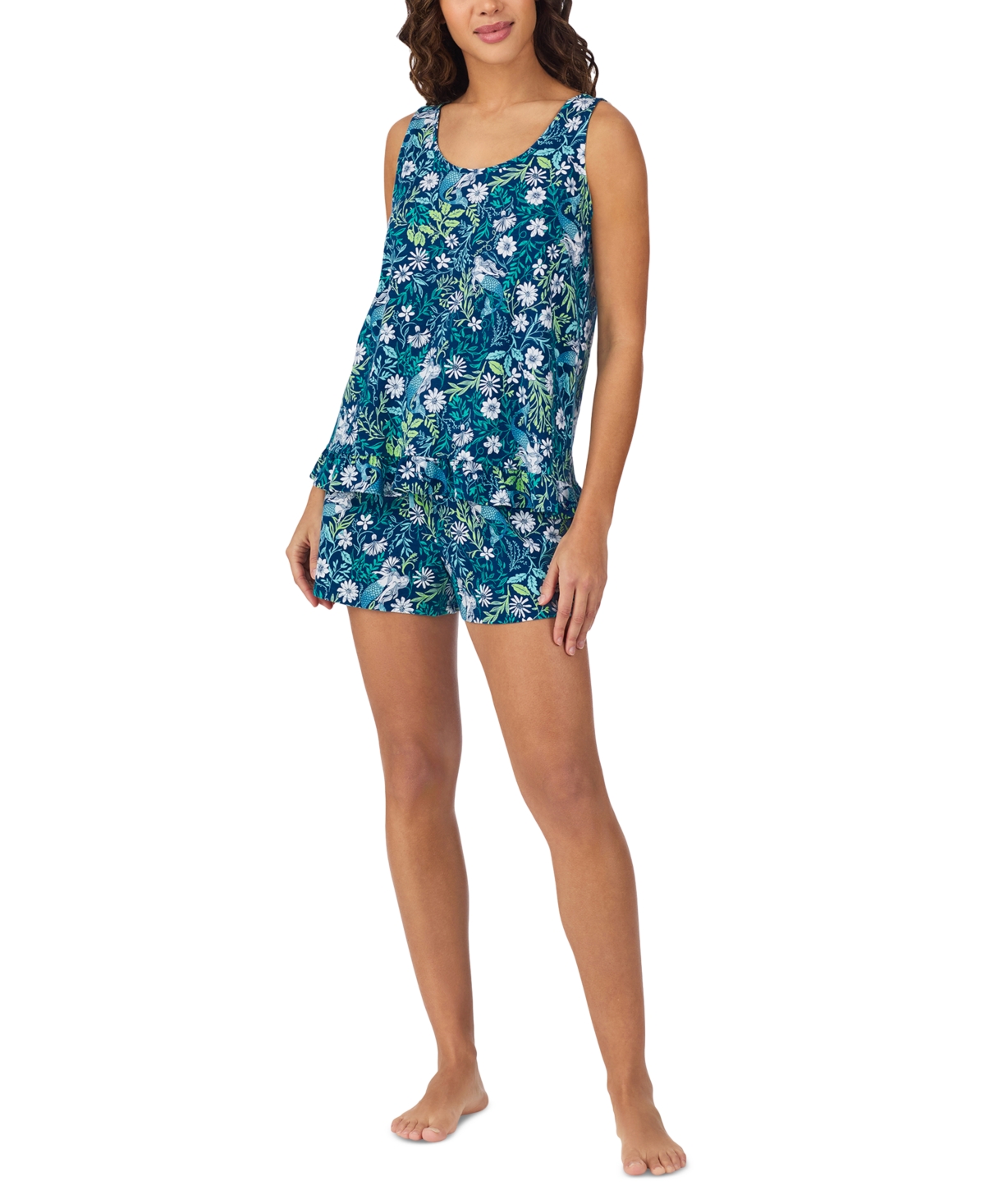 Click here for Cuddl Duds Womens Printed Sleeveless Boxer Pajama... prices