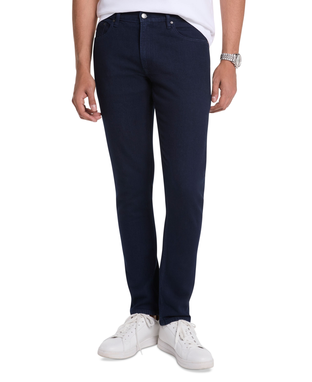 Michael Kors Mens Parker Slim-Fit Pants - Midnight