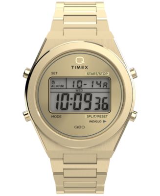 Timex Men's Quartz Digital Gold-Tone Stainless Steel Watch, 39mm - Macy's