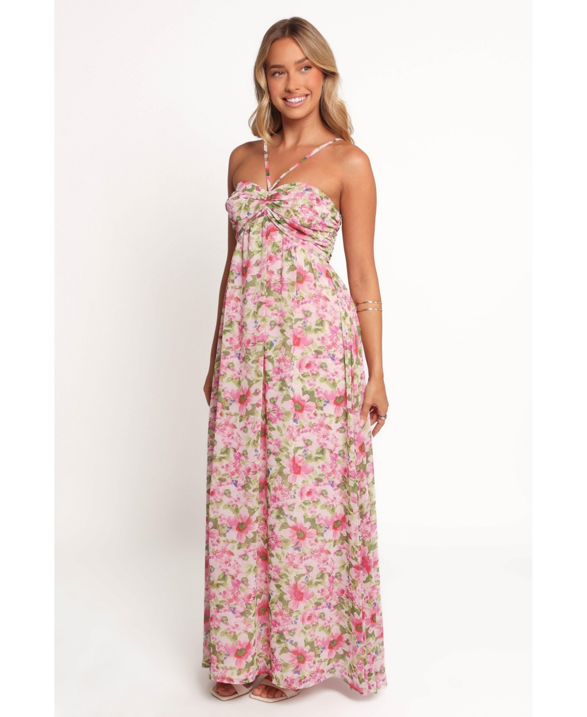 Click here for Petal and Pup Womens Cascade Halterneck Maxi Dress... prices