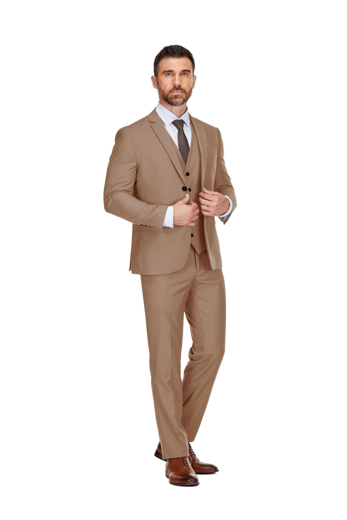 Click here for Braveman Mens 3-Piece Premium Vested 3-Piece Slim... prices