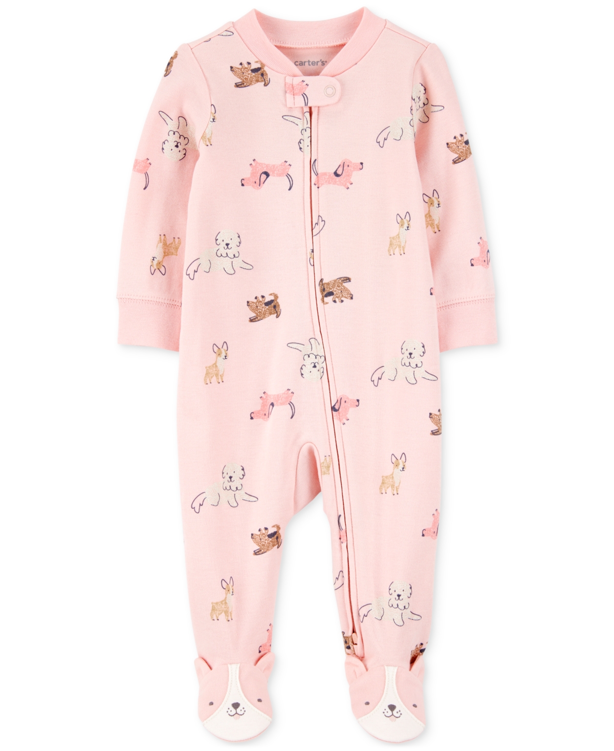 Click here for Carters Baby Girls Cotton Dog-Print Sleep & Play P... prices