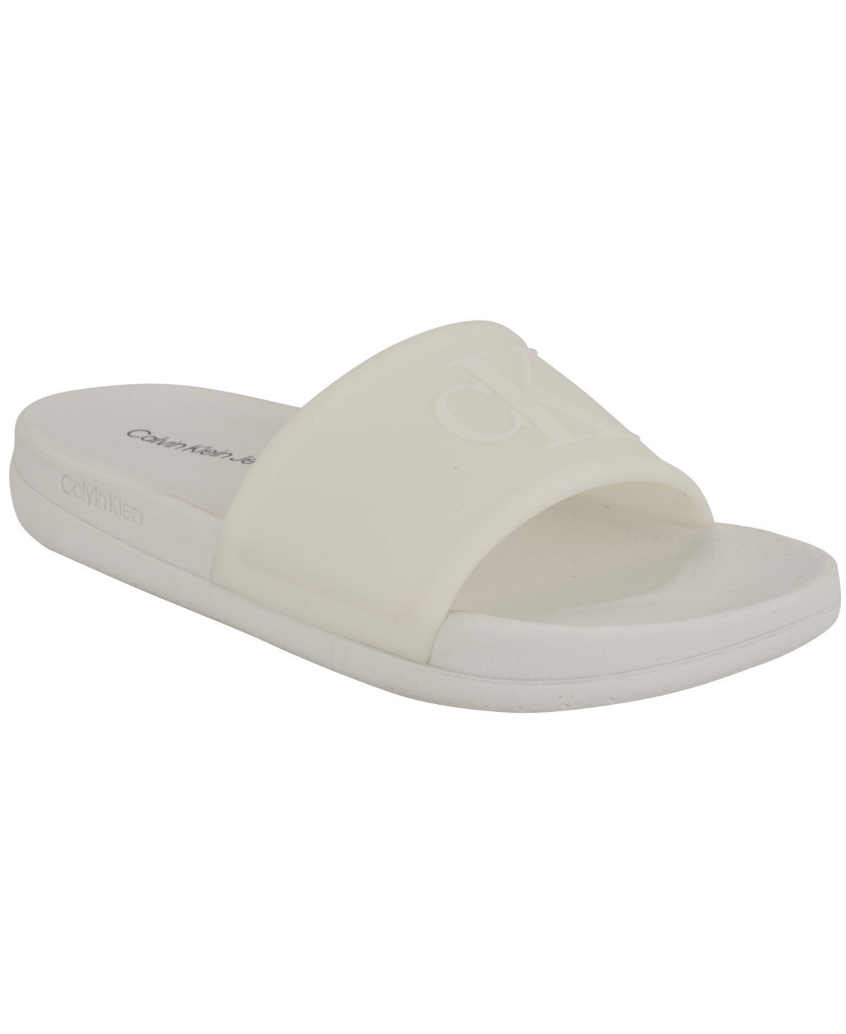 Click here for Calvin Klein Womens Barli Flat Pool Slide Sandals... prices